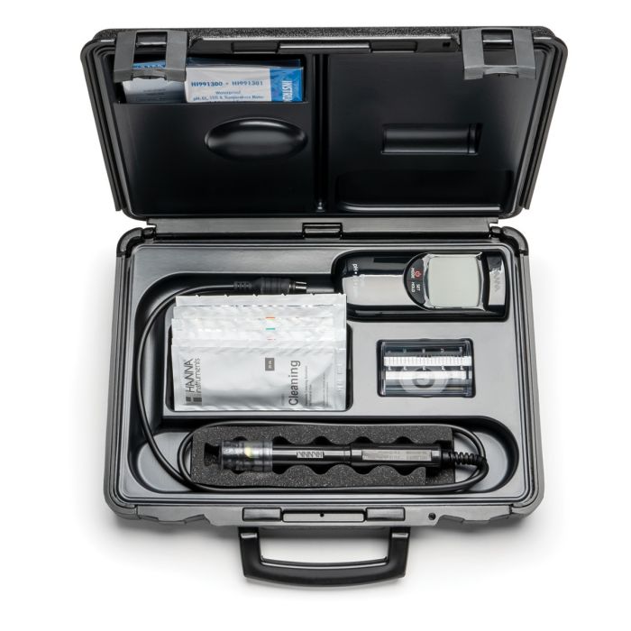 Medidor portátil impermeable de pH/EC/TDS (rango bajo) Hanna Instruments HI991300 | Equipamiento ...